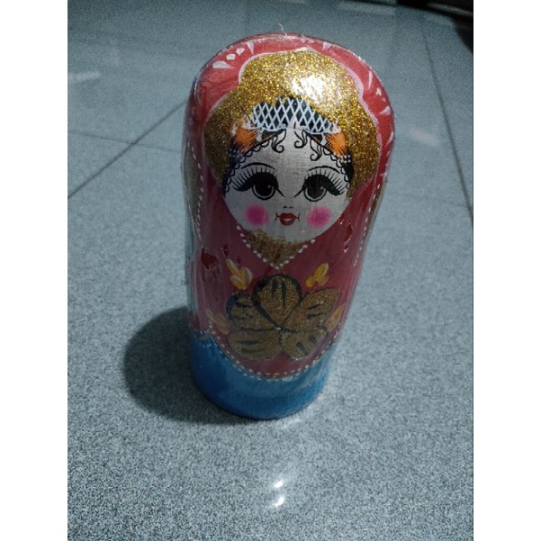 Jual boneka rusia matryoshka kayu hadiah merah 27cm besar isi7 | Shopee ...