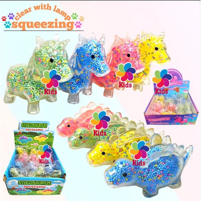 Jual Mainan Anak Squishy Bening Animal Lampu/ Mainan Squishy Anti ...