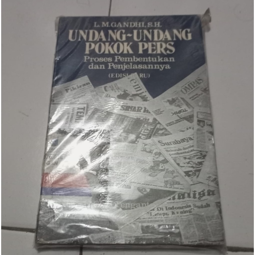 Jual UNDANG-UNDANG POKOK PERS Proses Pembentukan dan Penjelasannya ...