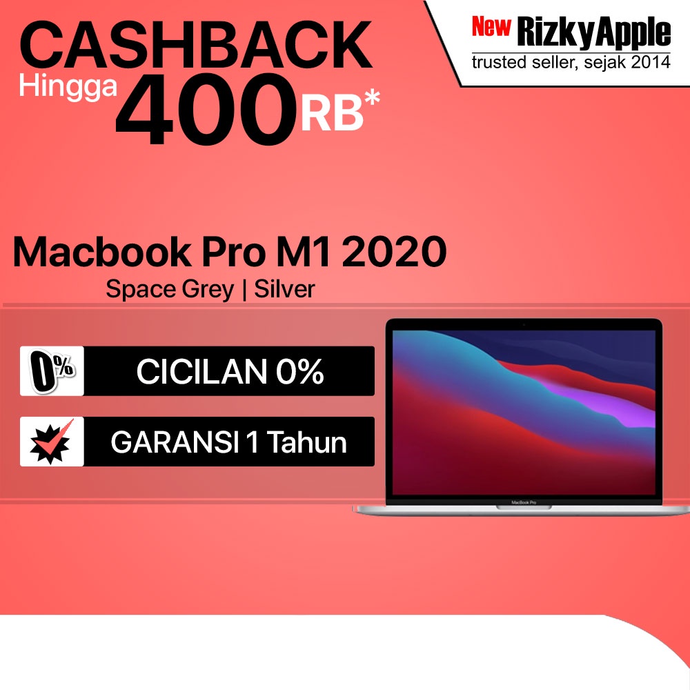 Jual Macbkkk Pro 2020 13 inch M1 Chip RAM 8GB / 512GB SSD Garansi ...