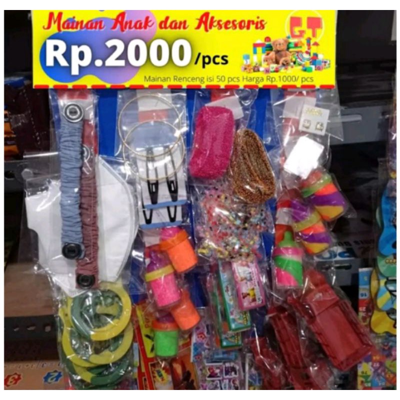 Jual GROSIR mainan renceng/renteng serba seribu dan 2000 | Shopee Indonesia