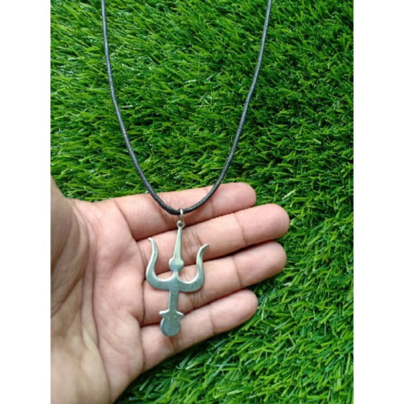 Jual Kalung trisula pagar nusa tali korea hitam baja putih | Shopee ...