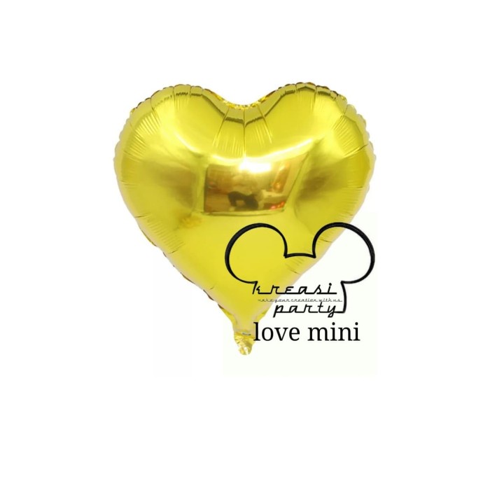 Jual Balon Love Mini / Balon Love Gold / Balon Foil Love / Balon Hati ...