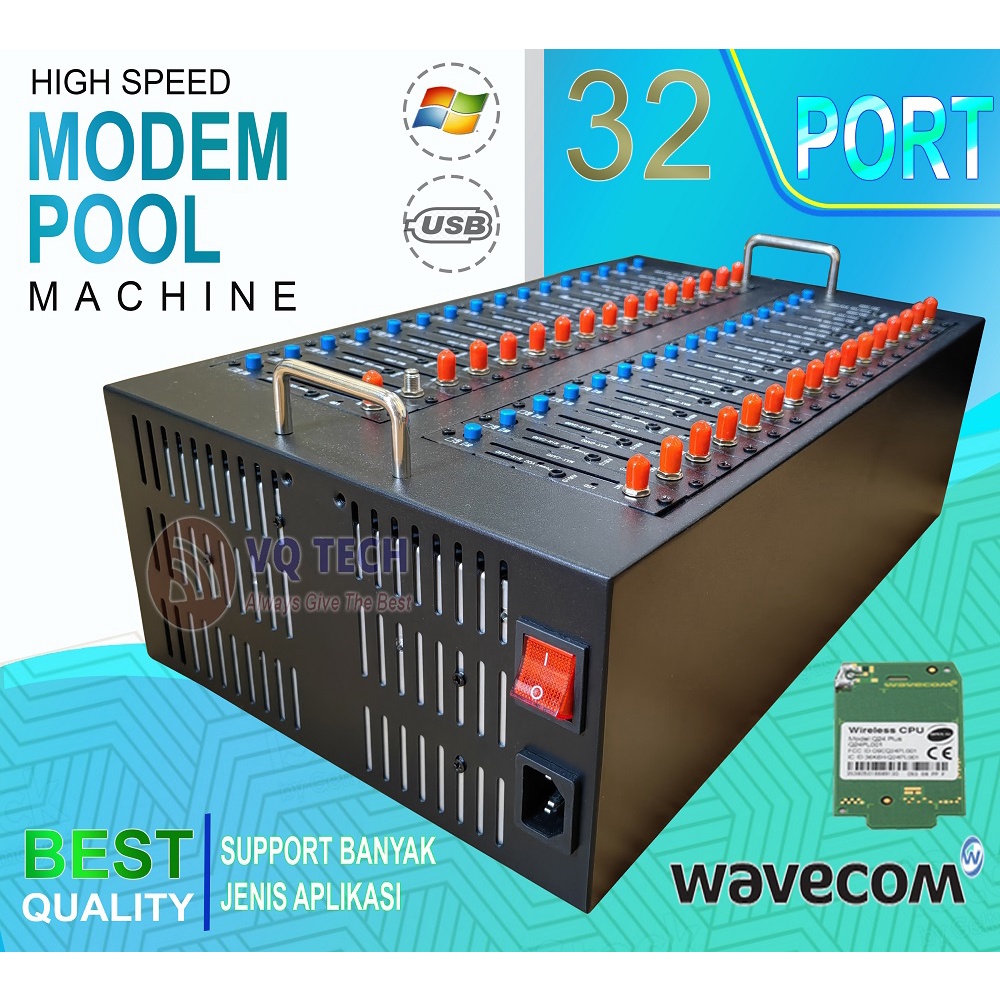 Jual SMARTCOM Modem Pool 32 Port Chipset Wavecom Q24+ | SMS HUB | DIAL-SMS OTP | Shopee Indonesia