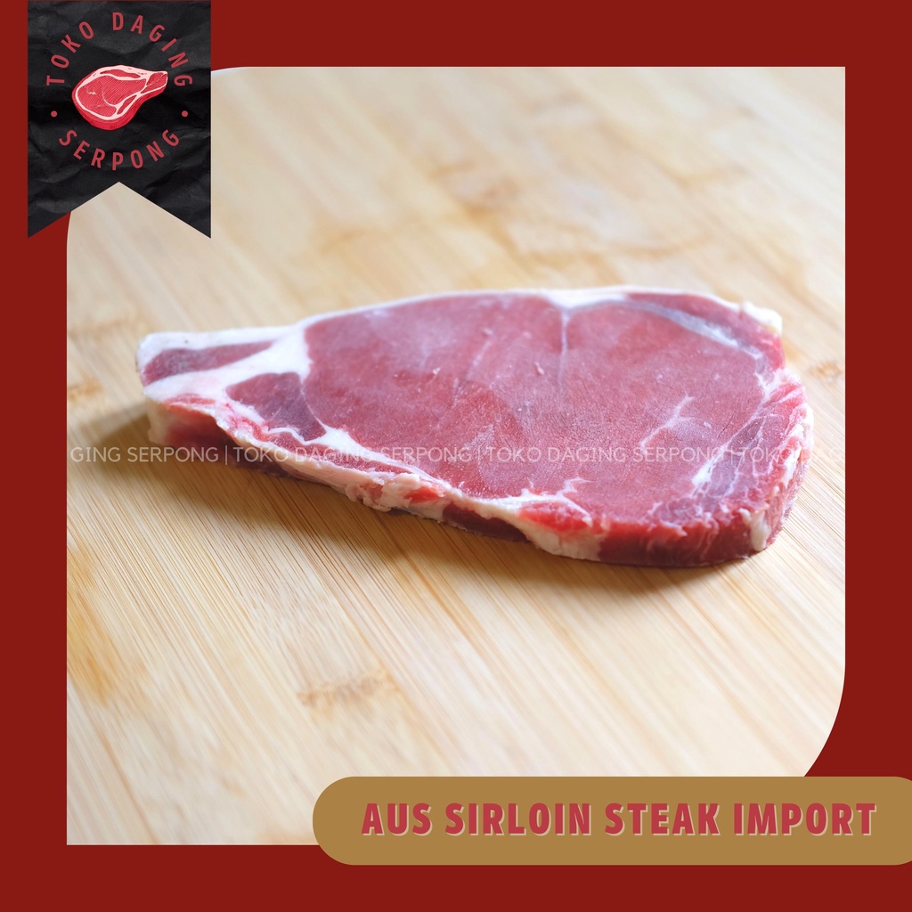 Jual Daging Sapi/Beef Aus Sirloin Steak Import Grade A 200 gram ...