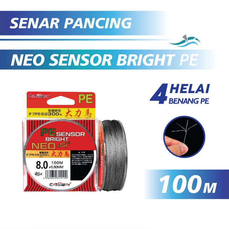 Jual PE Sensor Bright NEO+si2 Jepang Senar Pancing 100 Meter | Shopee ...