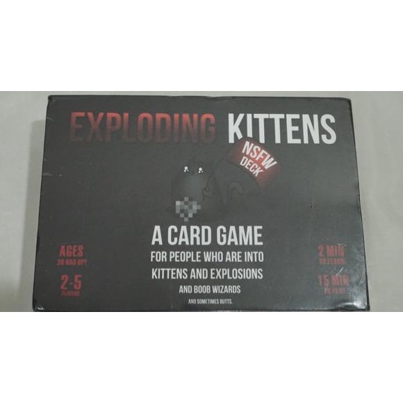 Jual Board Game Exploding Kittens Card Game NSFW Deck - Board Games ...