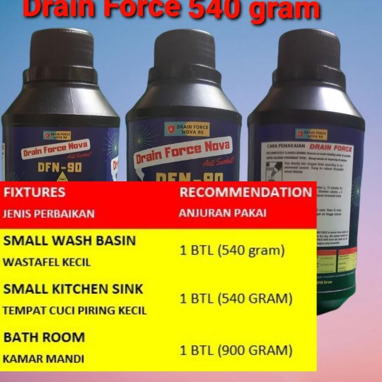 Jual Rekomendasi Drain Force Nova 1800 gram Anti Sumbat Profesional ...