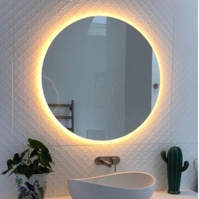 Jual Cermin Minimalis Kaca Mirror Glass Kamar Mandi Dinding Wastafel ...