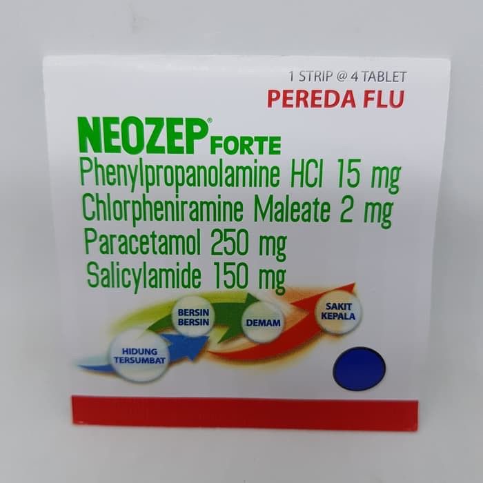 Jual Neozep Forte Strip 4 Tablet / Obat Flu & Hidung Tersumbat | Shopee ...