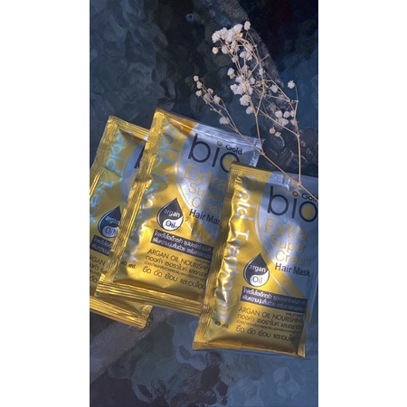 Jual Hair Mask Bio Gold Extra Super Cream 40ml Thailand | Shopee Indonesia