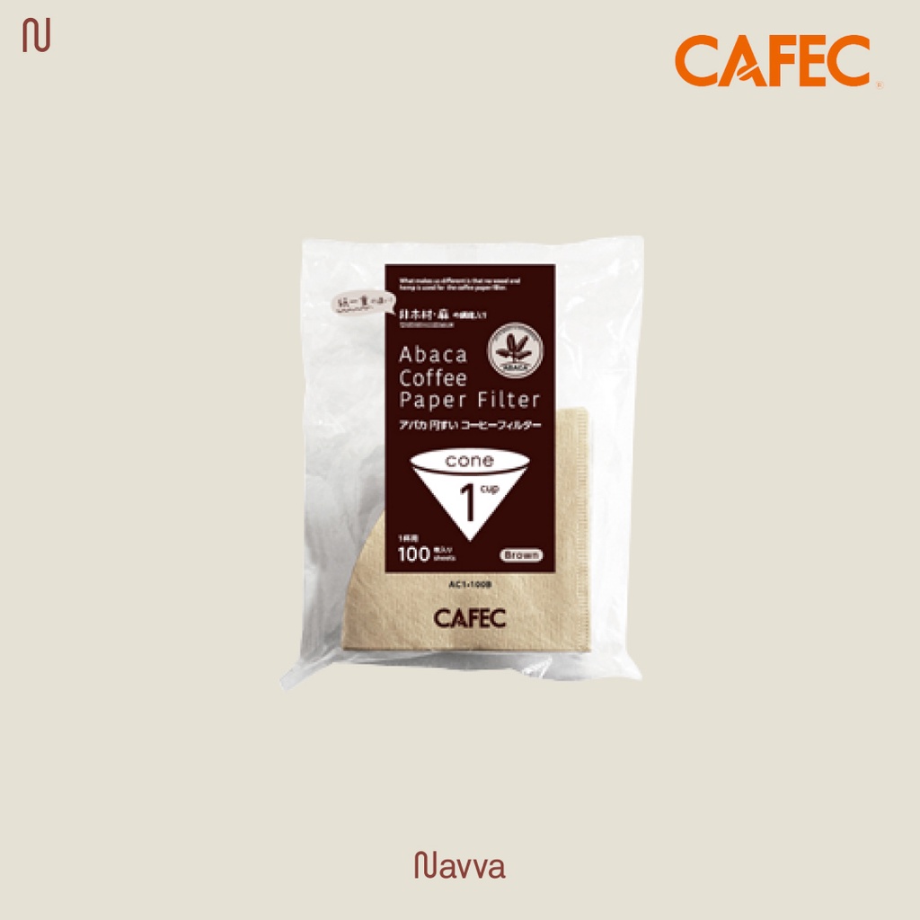 Jual 100 Pcs Cafec Abaca V60 Coffee Paper Filter 01 Manual Brew Japan ...