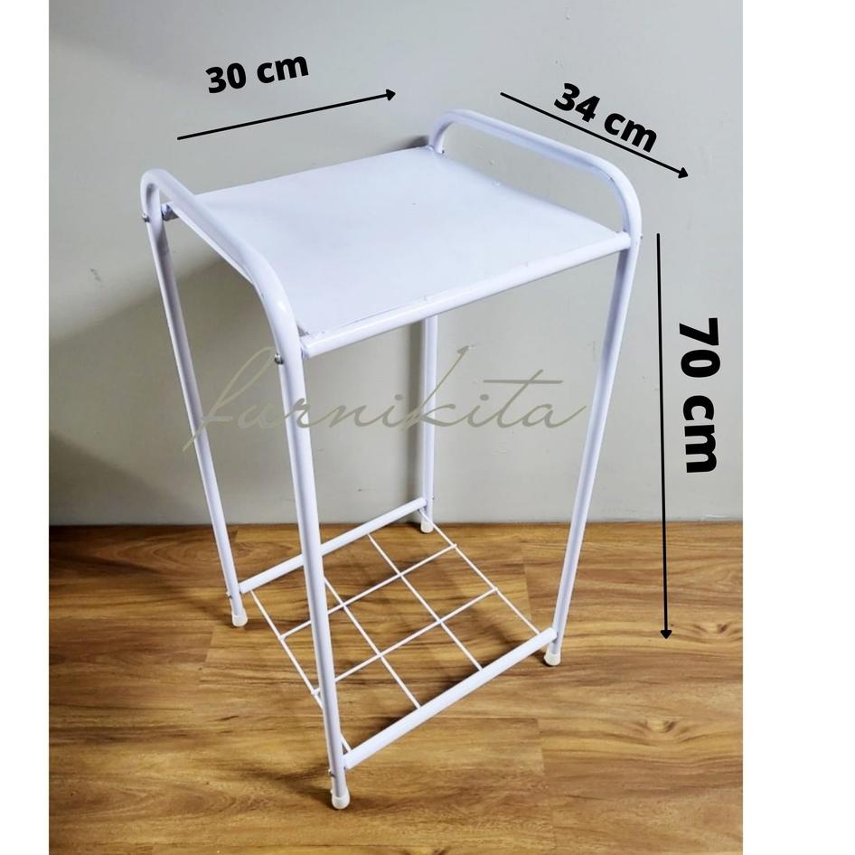 Jual Harga Khusus--RAK GALON / RAK DISPENSER PUTIH SUSUN 2 PLAT COATING ...