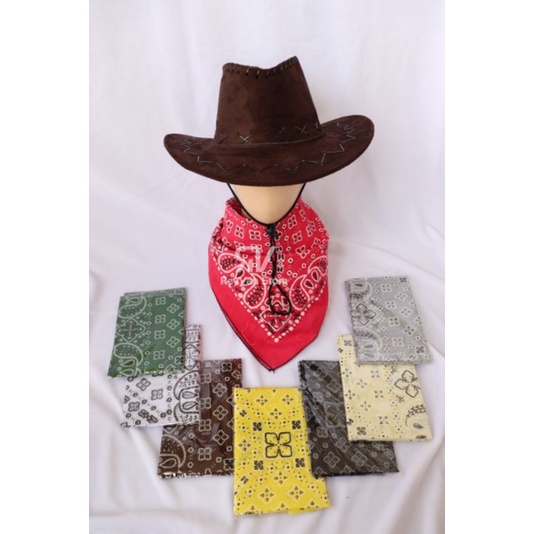 Jual Scraf Cowboy/Bandana Cowboy/Syal/Masker/Sapu tangan/Slayer ...