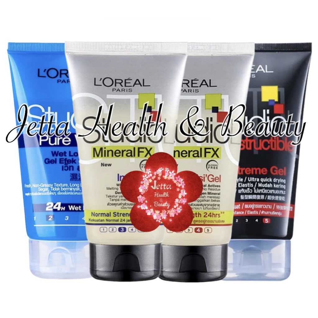Jual Loreal Paris Studio Pure Wet Look Gel Mineral FX Invisi Normal ...