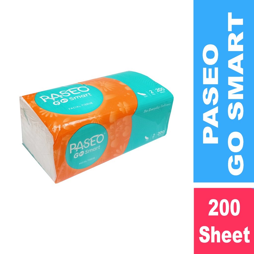 Jual tissue / tisu paseo smart 200 sheets facial tissue | Shopee Indonesia