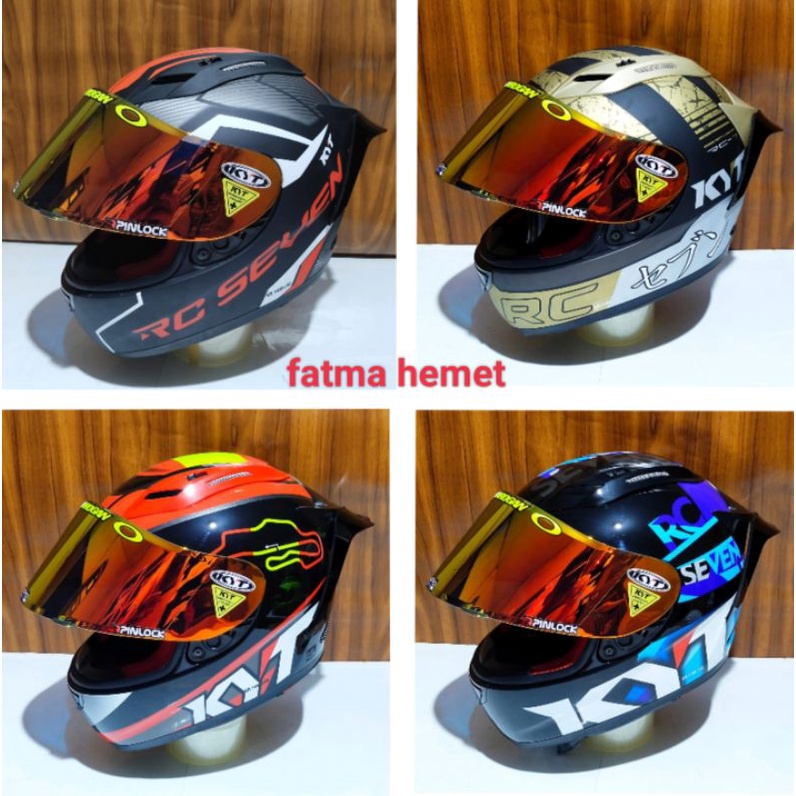 Jual HELM KYT RC7 MODIF PAKET GANTENG VISOR IRIDIUM (gratis visor ORI ...