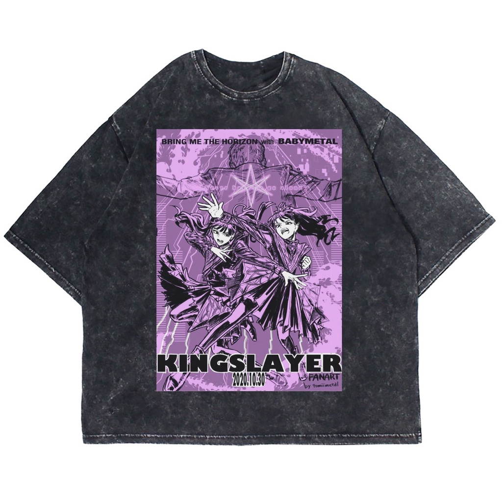 Jual KAOS OVERSIZE BAND BRING ME THE HORIZON WITH BABY METAL KINGSLAYER ...