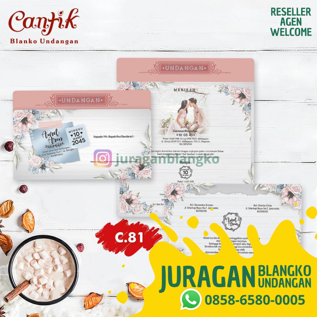 Jual BLANGKO UNDANGAN CANTIK 81 JURAGAN BLANGKO | Shopee Indonesia