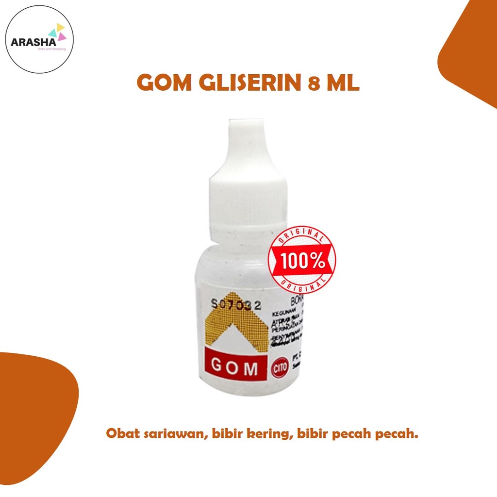Jual GOM GLISERIN 8 ML Obat Sariawan Ampuh | Shopee Indonesia