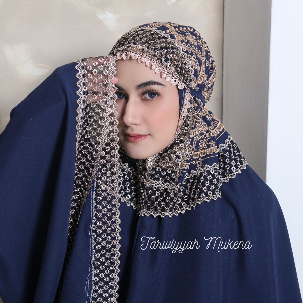 Jual Mukena Dewasa Katun Bordir Alisya Renda Tarwiyyah | Shopee Indonesia