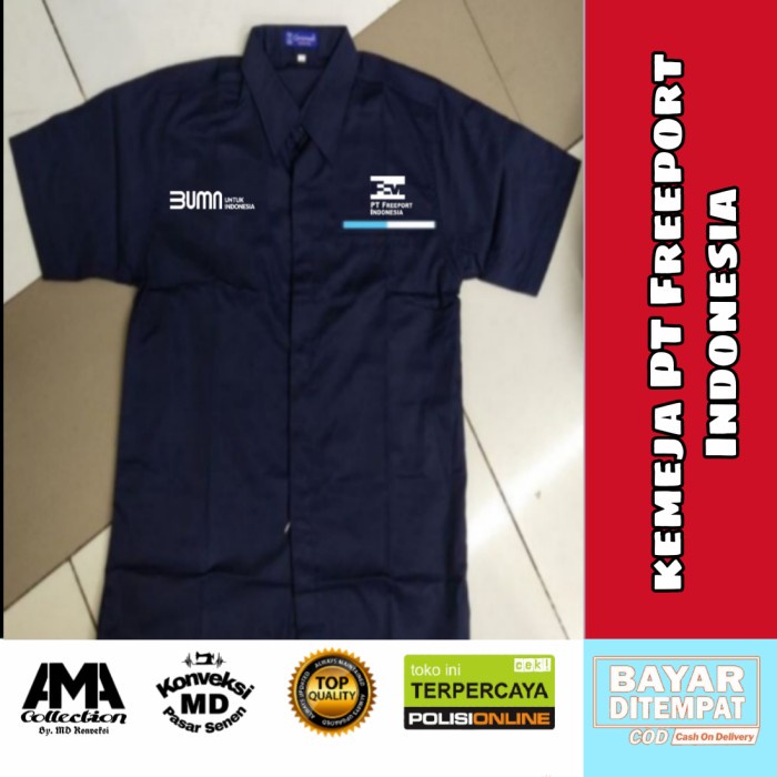 Jual Buku Kemeja Freeport Baju Freeport Seragam Freeport | Shopee Indonesia