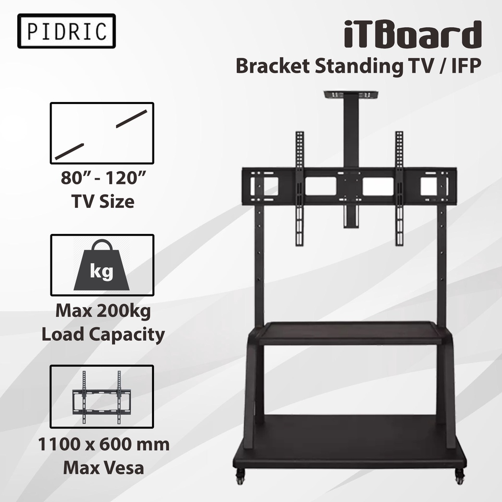Jual iTBoard Movable Standing Bracket TV 2100 | Shopee Indonesia