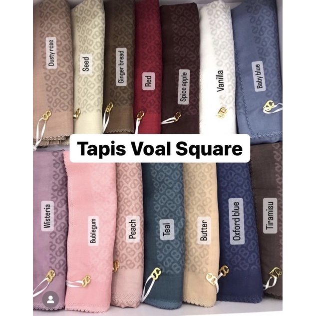 Jual BUTTONSCARVES HIJAB BIMU VOILE DAN TAPIS SQUARE | Shopee Indonesia