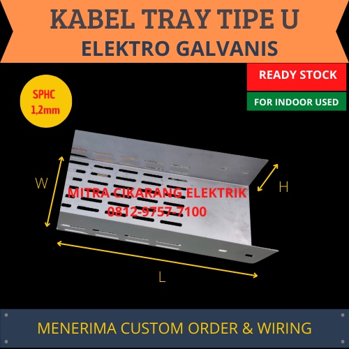 Jual Kabel Tray U 100X50X3000mm SPHC 1,2mm Elektro Galvanis | Shopee Indonesia