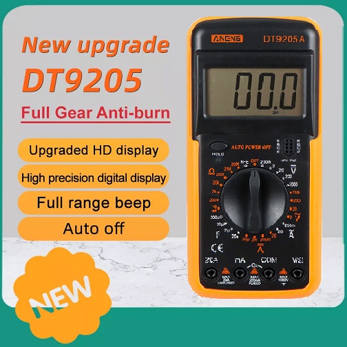 Jual Multimeter DT9205A LCD Digital AC DC Voltage Current Tester ...