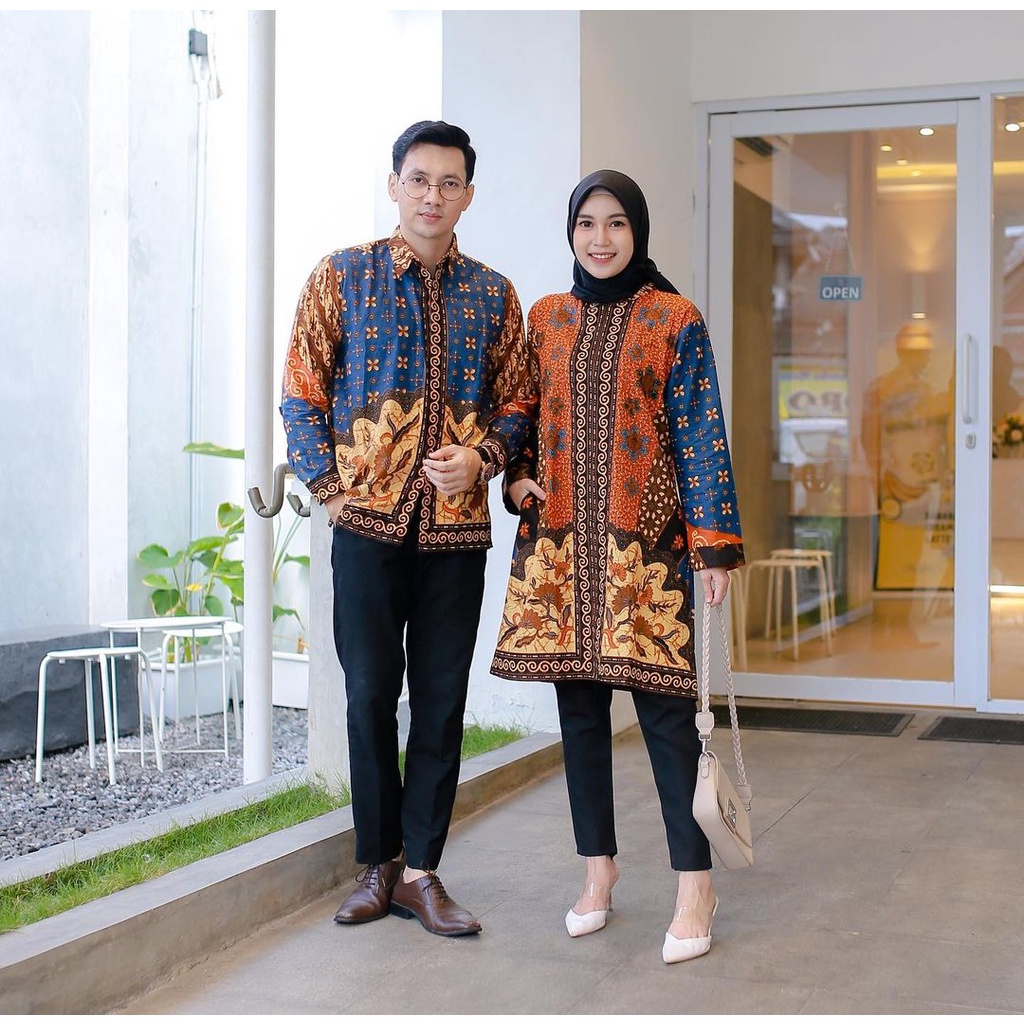 Jual Benang Raja Batik Couple Pria Wanita Motif Sinaran | Shopee Indonesia