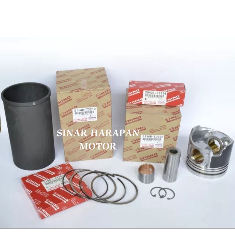 Jual PISTON LINER RING PISTON HINO 500 LOHAN FM FG FL SG J08E KOMPLIT SET | Shopee Indonesia