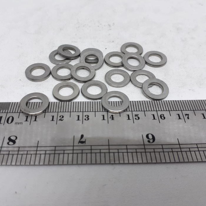 Jual RING M6 PLAT STAINLESS / WASHER M6 BAHAN STAINLESS | Shopee Indonesia