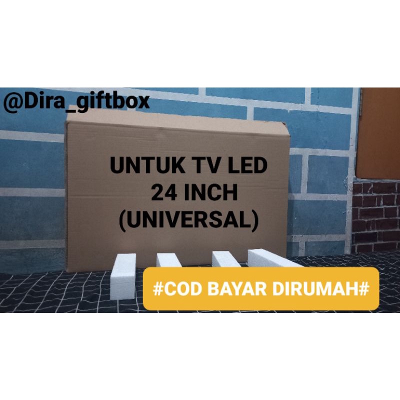 Jual KARDUS TV 24 INCH /BOX TV /FREE STEROFOAM/(COD) | Shopee Indonesia