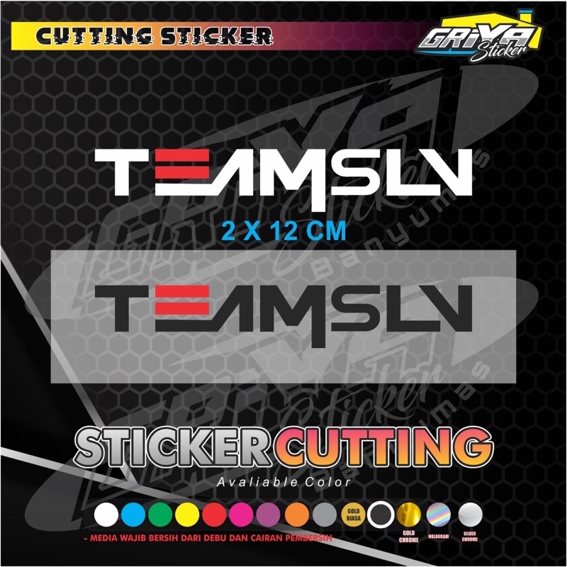 Jual STICKER TEAMSLV RACING stike cutting viral | Shopee Indonesia