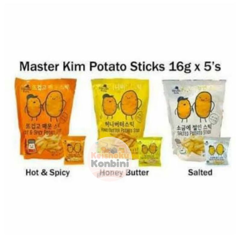 Jual Master Kim Potato Stick / snack impor / snack korea / cemilan ...