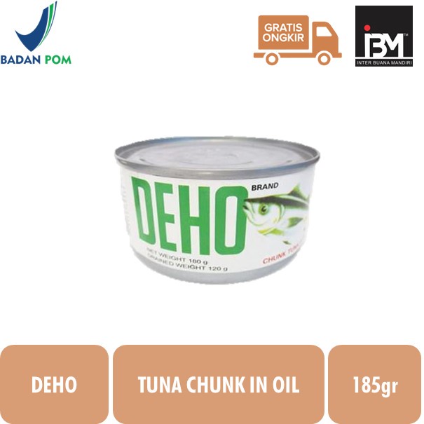 Jual Deho Tuna Chunk in Oil / Ikan Tuna Kaleng 180g | Shopee Indonesia