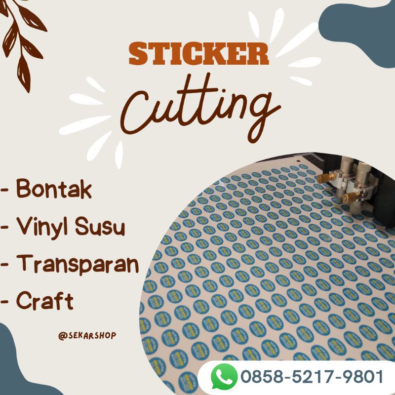 Jual CETAK STIKER A3+ BONTAK/VINYL/TRANSPARAN/CRAFT LANGSUNG JADI ...