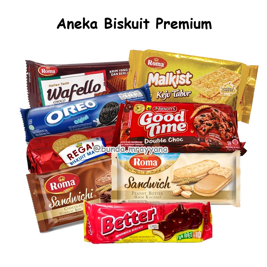 Jual [add-snack] Aneka Biskuit Wafer Premium (cek variasi) | Shopee ...