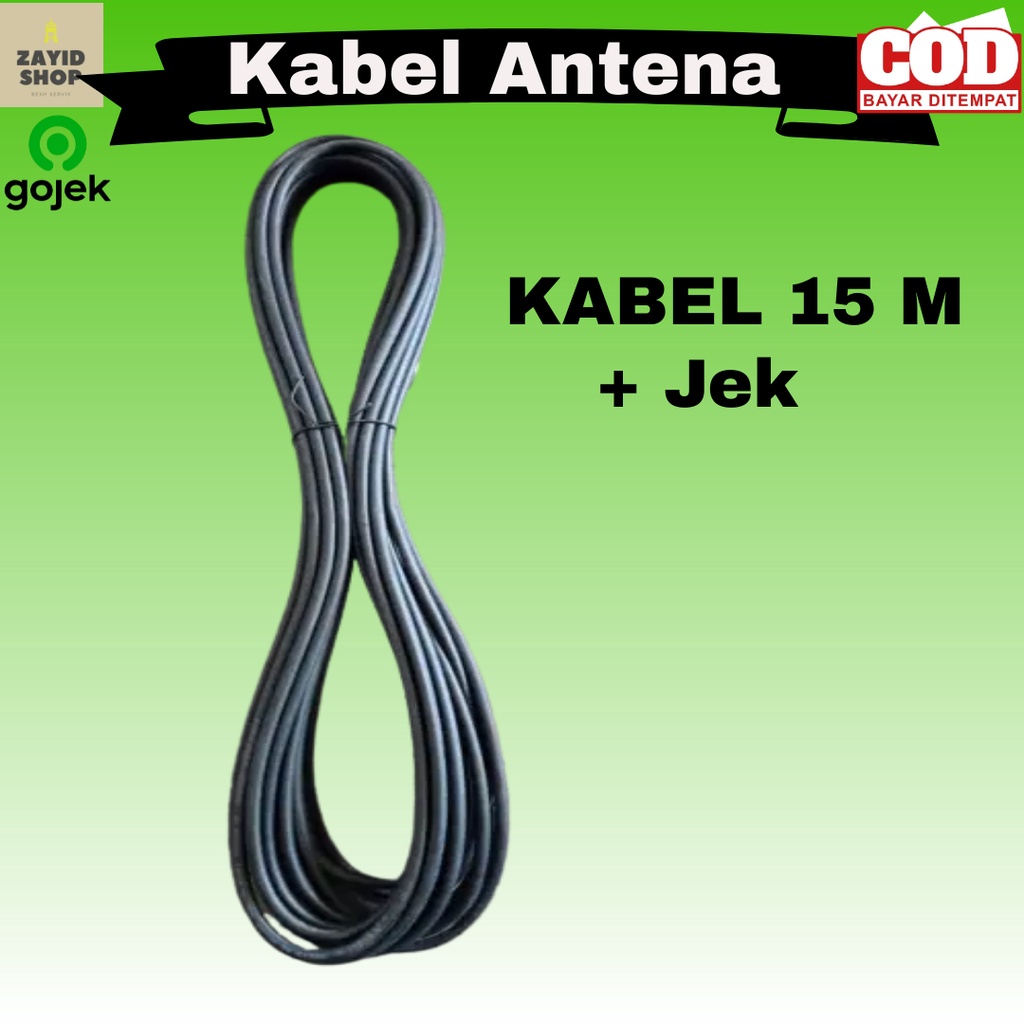 Jual Kabel cable kabal Kable tv Led tv tabung antena 20 meter digital ...