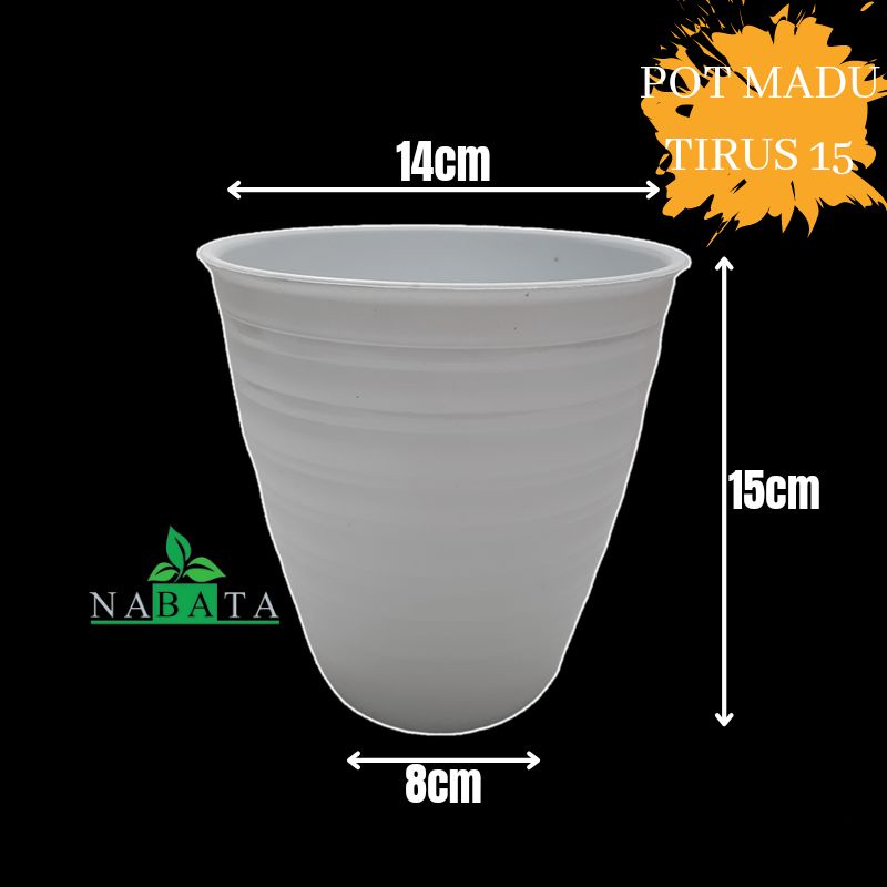 Jual Pot tawon tirus MT 15 putih / Pot Tawon Tinggi 15/ Pot Madu Tinggi ...