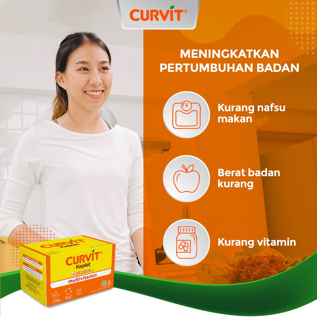 Jual Curvit Suplemen Makanan Mengandung Banyak Manfaat Nutrisi 5 ...