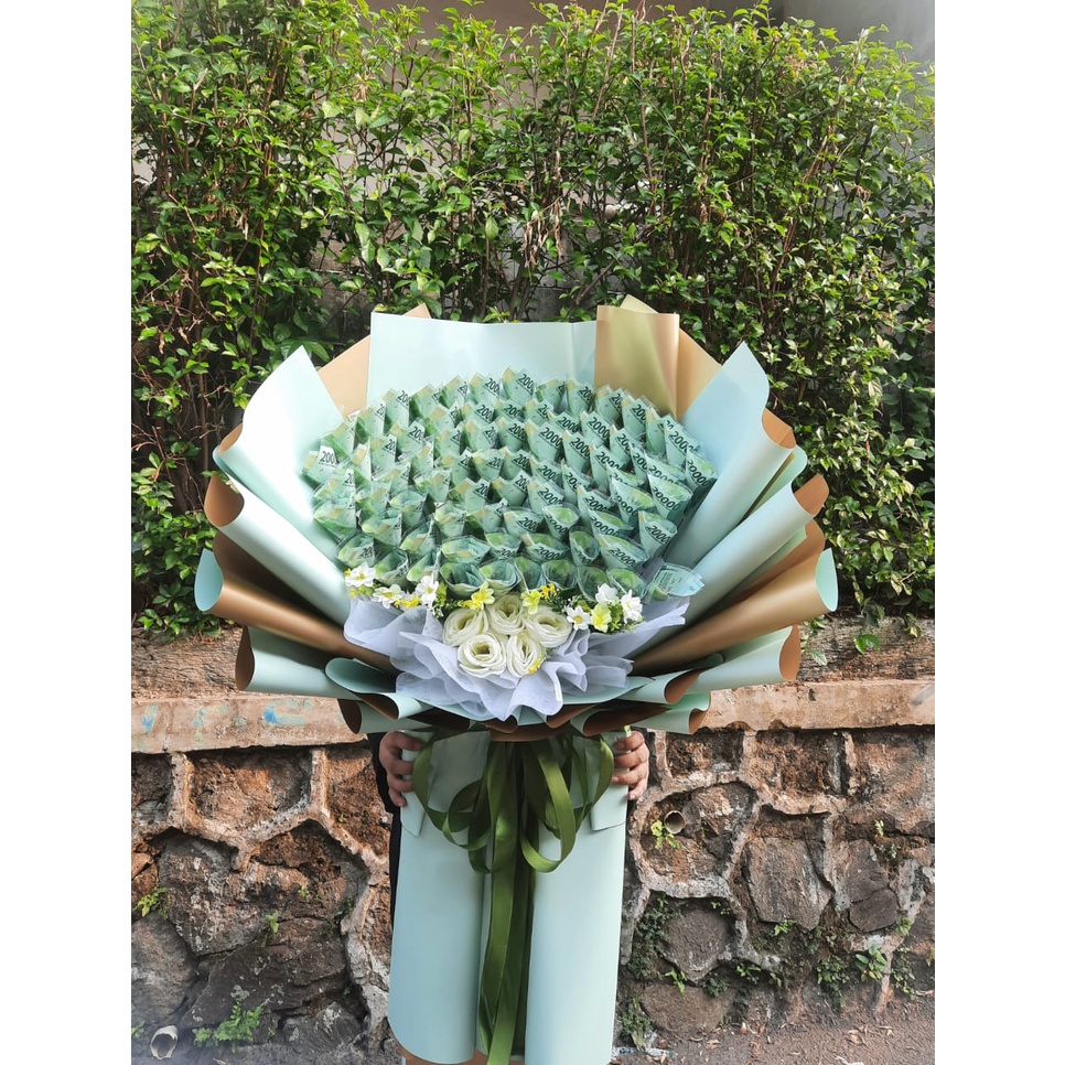 Jual Buket Uang/ money Bouquet / isi 1,2jt- 2jt / Bouquet wisuda/ Buket ...