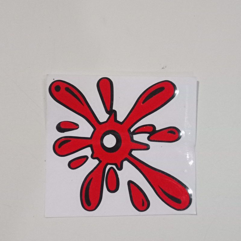 Jual sticker cutting bercak crot cipratan pelor tembakan cat | Shopee ...