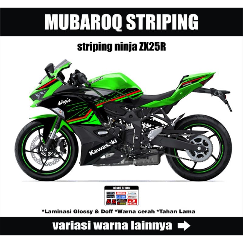 Jual STIKER STRIPING KAWASAKI NINJA ZX-25RR / STICKER LIS BODY MOTOR ...
