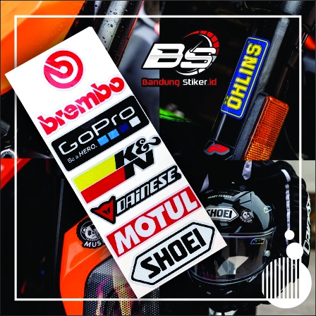 Jual Stiker Logo Emblem Helm Motor Racing Keren Bahan Vinyl High ...