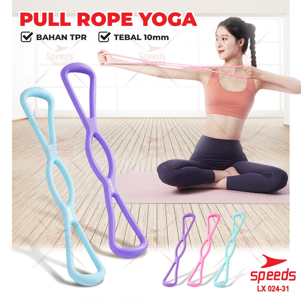 Jual SPEEDS Tali Yoga Fitness Yoga Rope Elastis Tali Stretching Gym ...