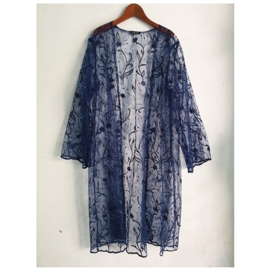 Jual Cardigan outer dengan tile mutiara Warna & Size | top Outer ...