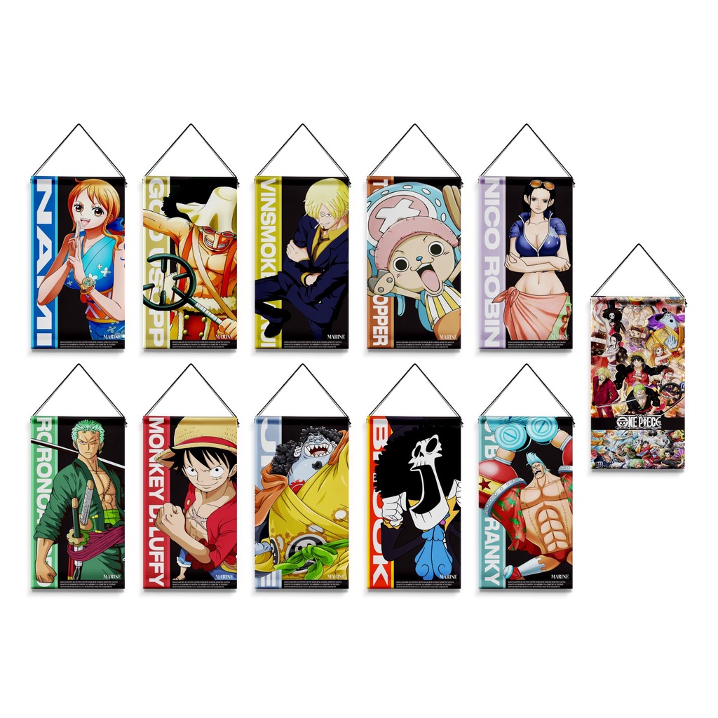 Jual Roll Banner Poster Gantung Dinding Anime One Piece Wall Decor ...