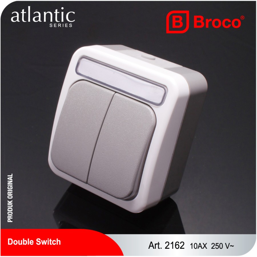 Jual Saklar Seri BROCO / Saklar Double BROCO ATLANTIC WEATHER PROOF ...